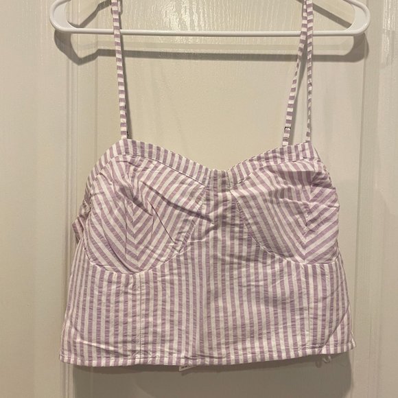 Anthropologie | Tops | Anthropologie Bustier Top Purple Xl | Poshmark